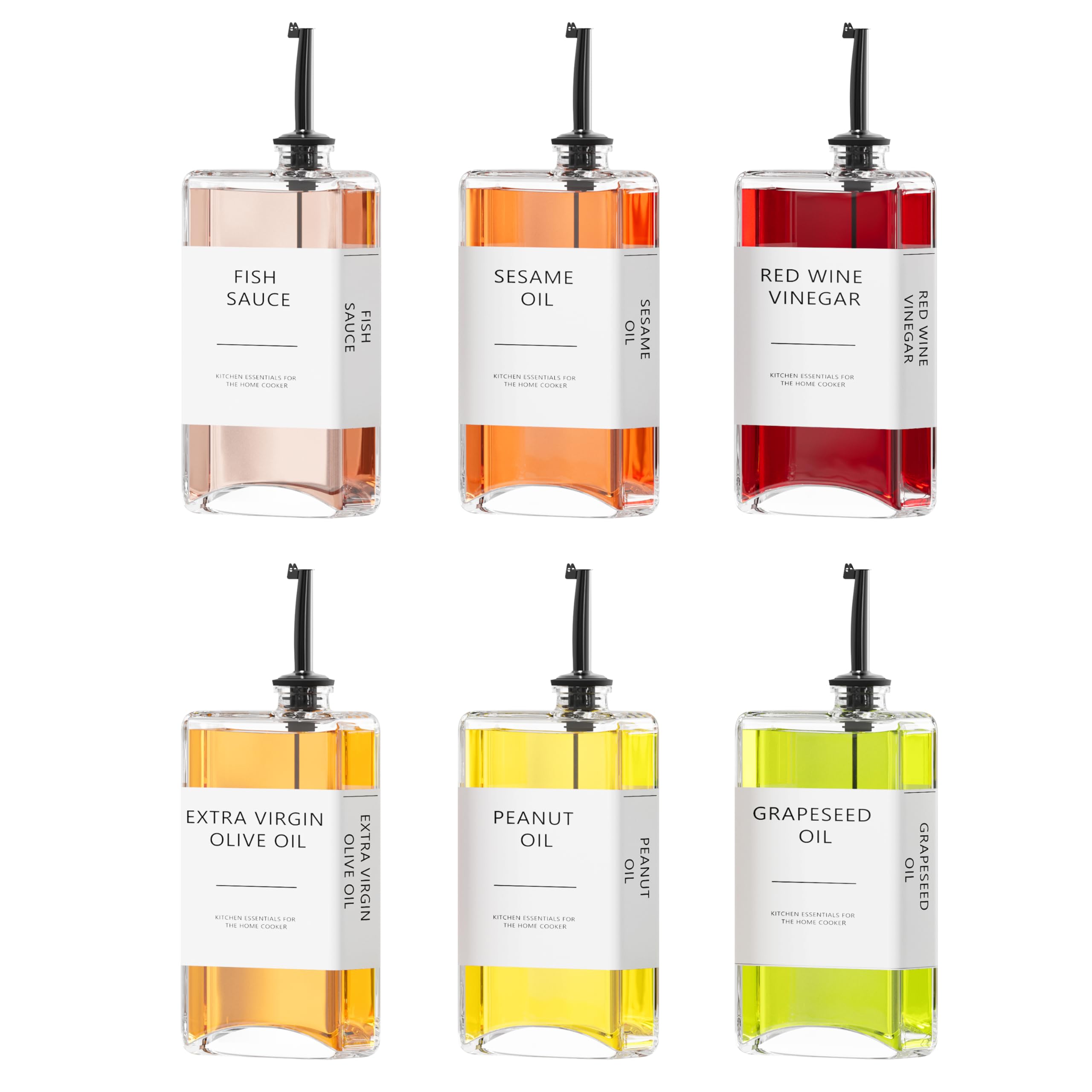 New England Stories Kitchen Cooking Oil Dispenser Set, Olive Oil and ...