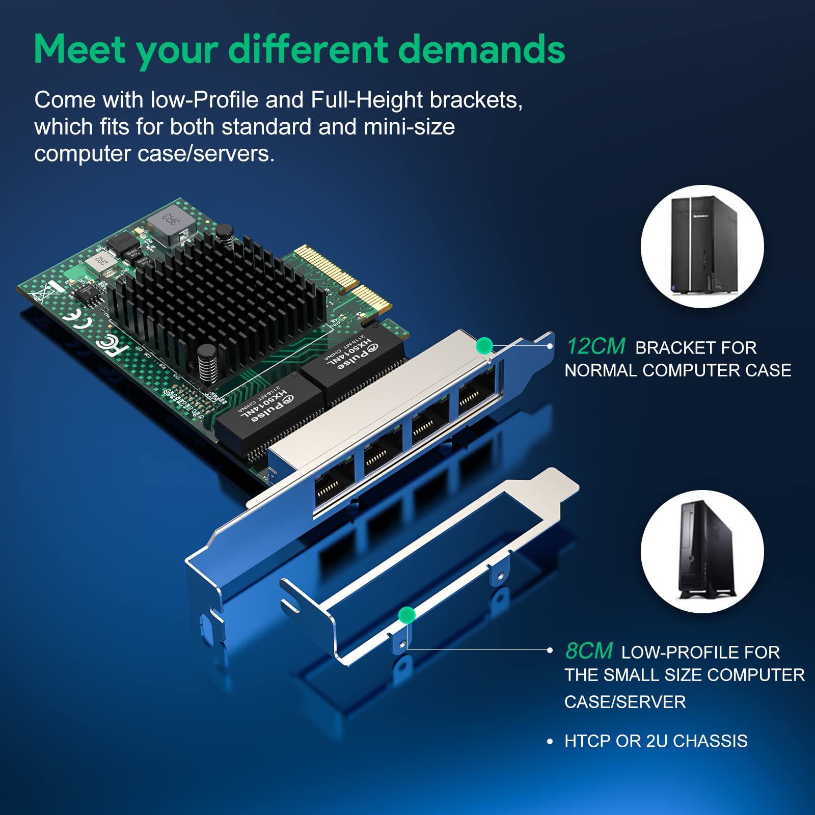 Mua Gigabit Quad Port Ethernet Server Adapter NetXtreme BCM5719 RJ45 ...