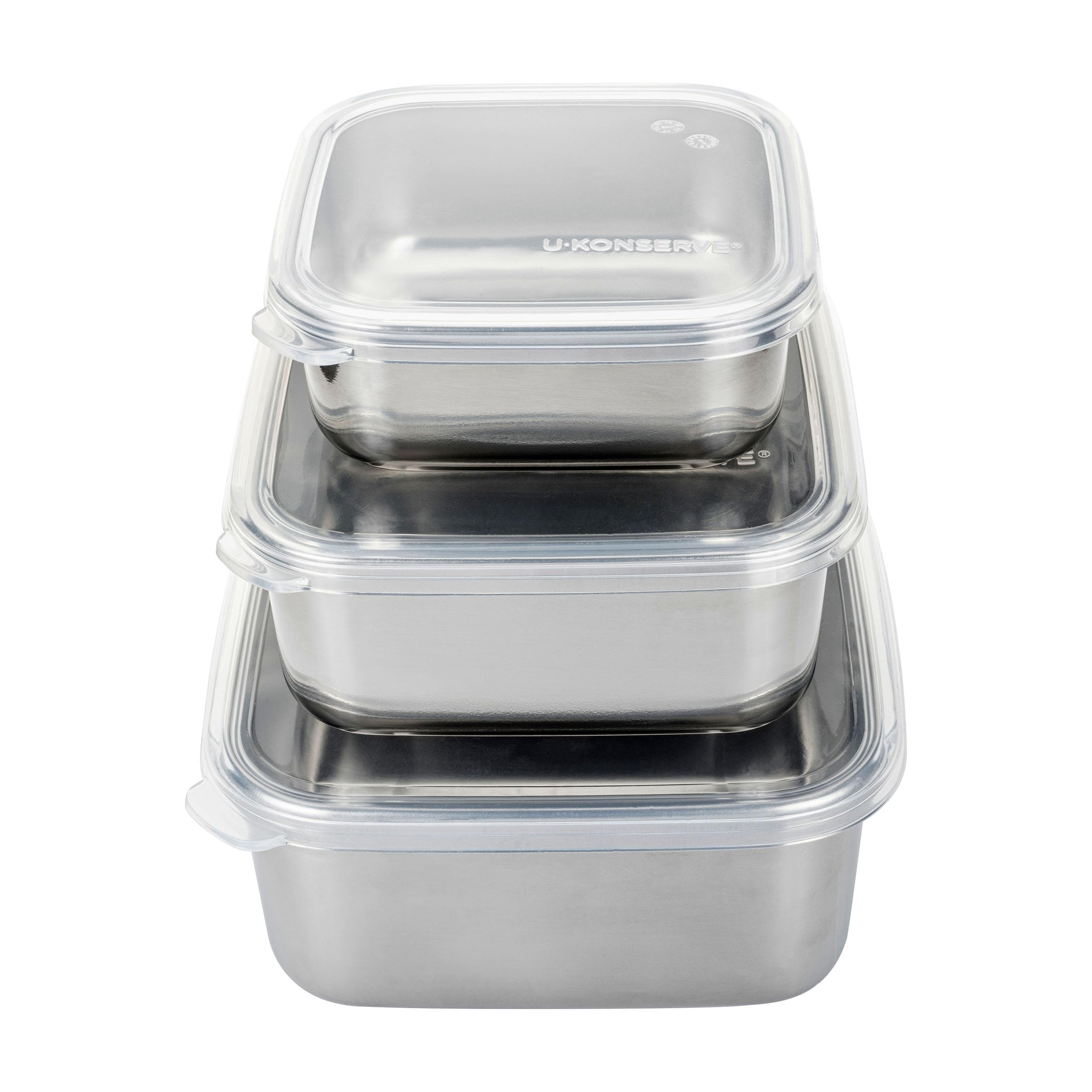 U Konserve Stainless Steel Nested Trio Food Storage Container Bento Box ...