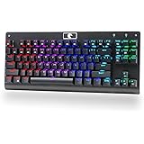 Rii RK900 Large Size 7 Colour LED Rainbow Gaming Keyboard UK Layout ...