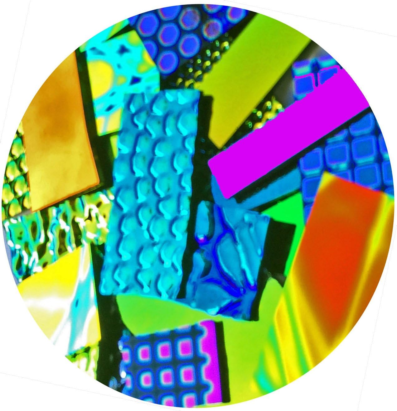 Amazon.com: Assorted Dichroic on Clear Glass Pieces - 96 coe - 2 oz ...