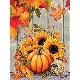 Amazon.com: SJUTOUCI Fall Pumpkin Diamond Painting Kits for Adults ...