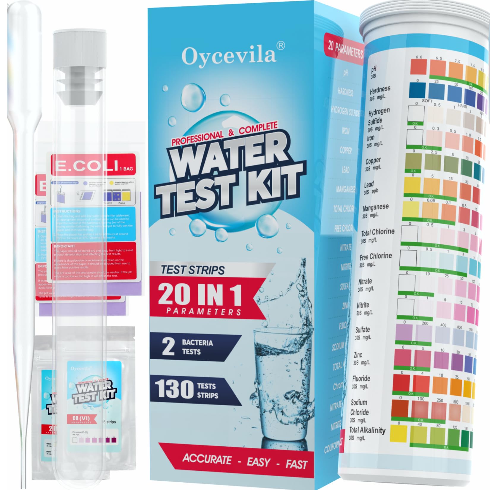 Mua 20 in 1 Water Testing Kit Home, Easy & Simple Drinking Water Test ...