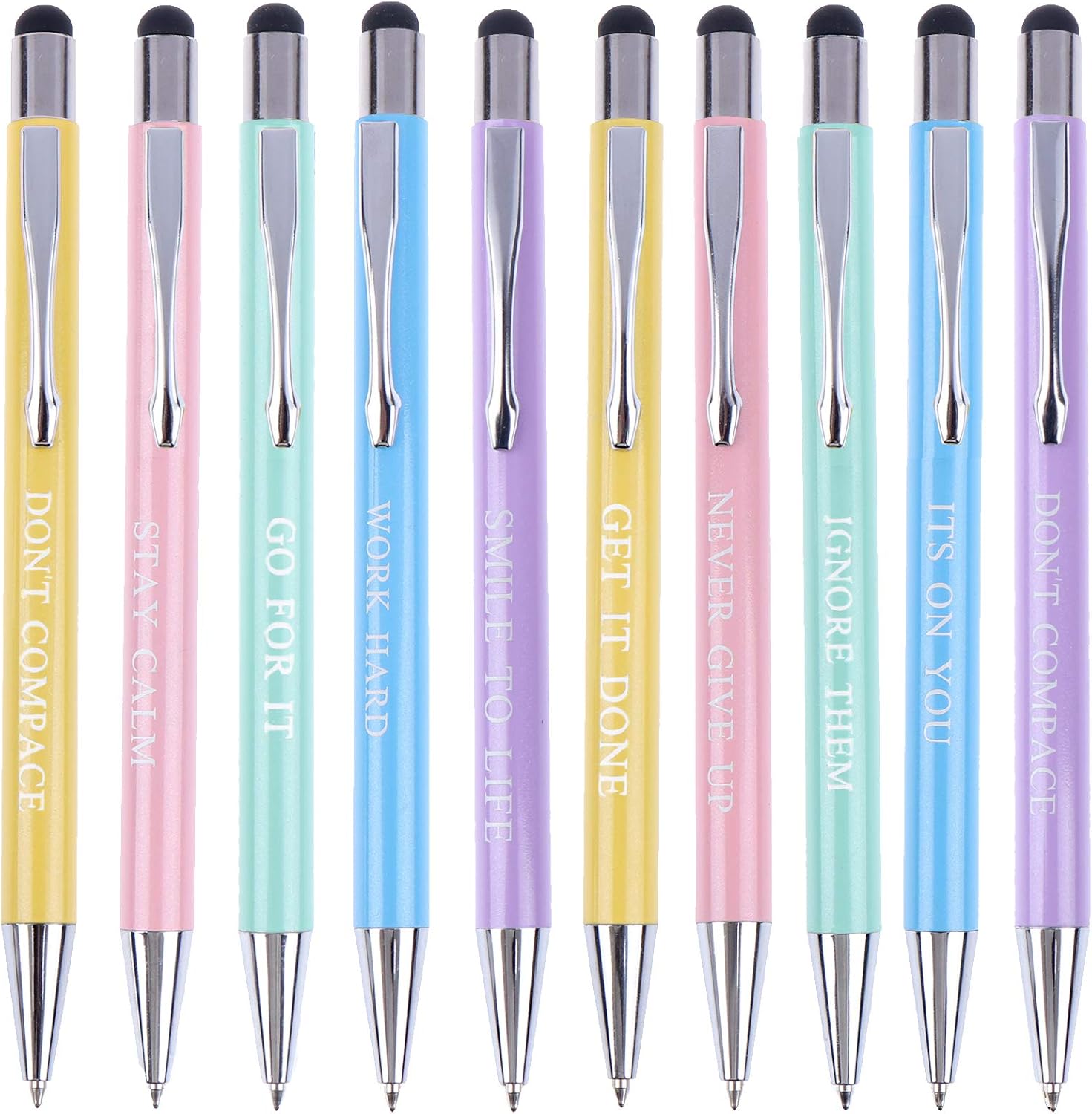 10 Pieces Ballpoint Pens Inspirational Ballpoint Pen Motivational ...