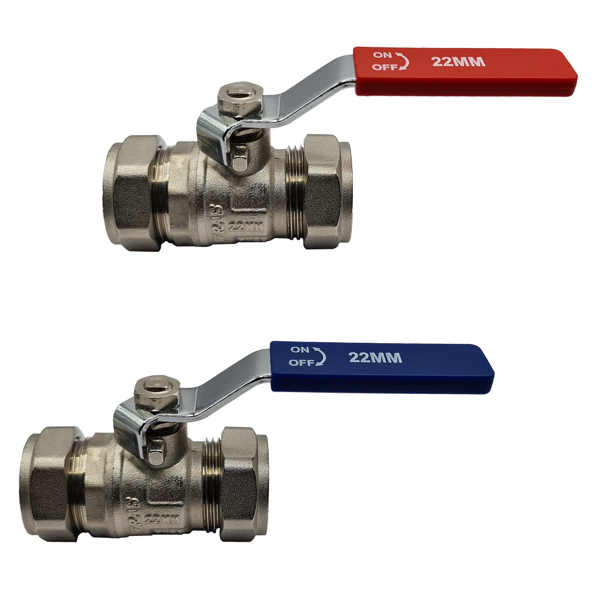 Mua Pipestation 22mm Isolation Valve, 2 Pack with Red & Blue Handle ...