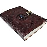 Amazon.com: Genuine Leather Heart Lock Diary, Working Key and Lock, Red ...