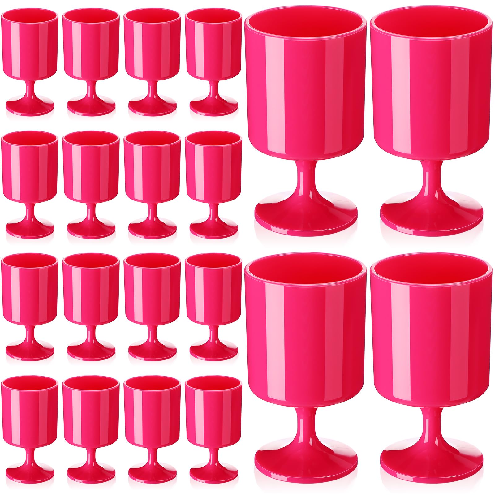 Singhoow 48 Packs 8oz Acrylic Wine Glasses Bulk Wedding Disposable ...