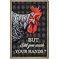 Amazon.com: Flyhaw Funny Chicken Coop Metal Tin Sign But Did You Wash ...