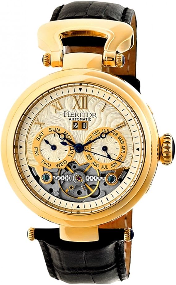 Amazon.com: Heritor Automatic Men's Jeweled Automatic Movement 316L ...