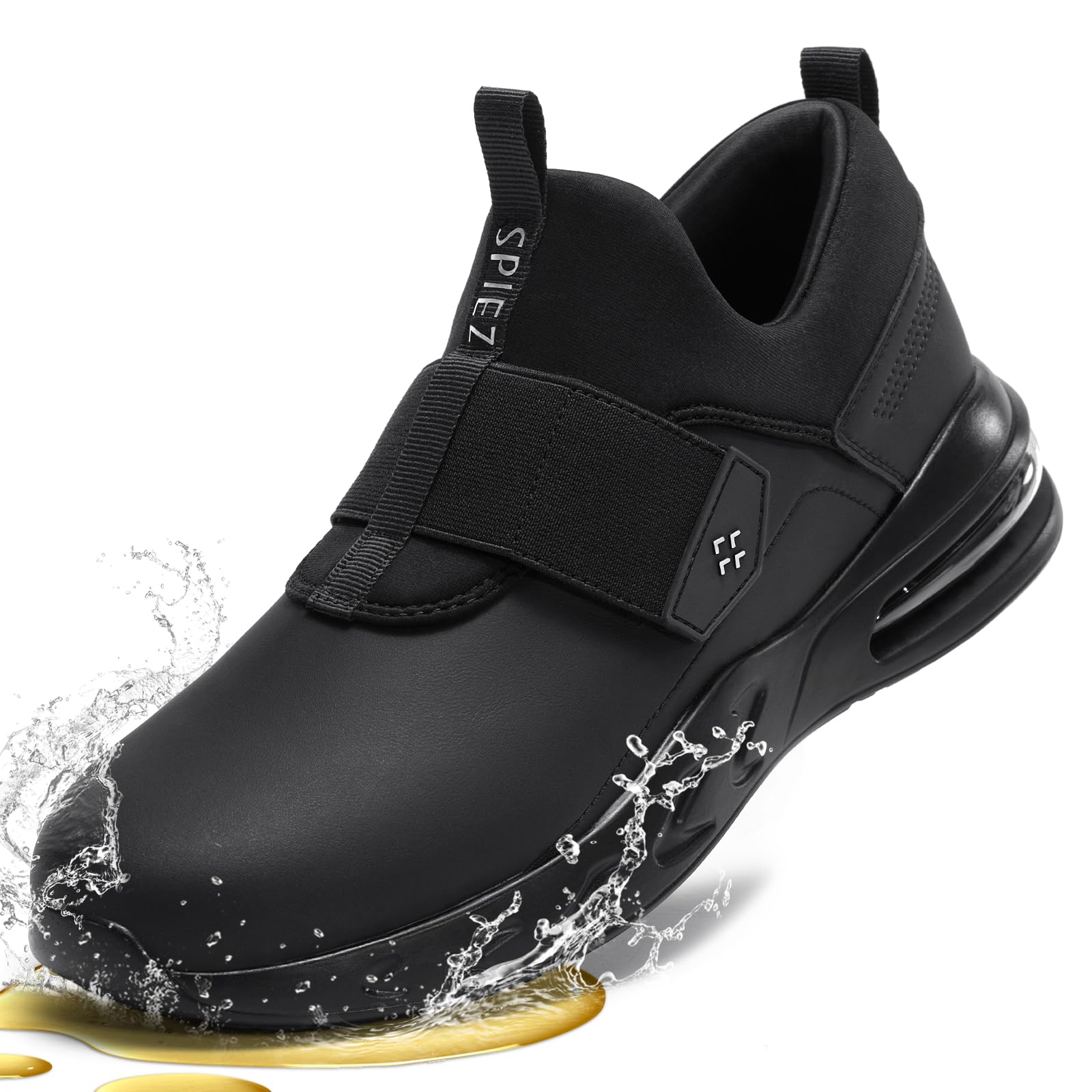 SPlEZ Waterproof Work Shoes for Men & Women, Non-Slip, Oil-Resistant ...