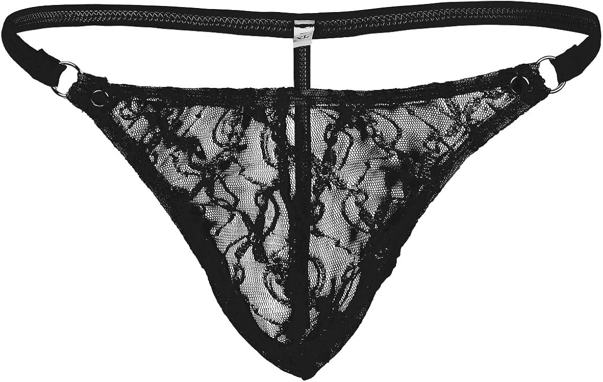 Clothing, Shoes & Accessories Men Mesh Sheer Sissy Lace Boxer Briefs ...