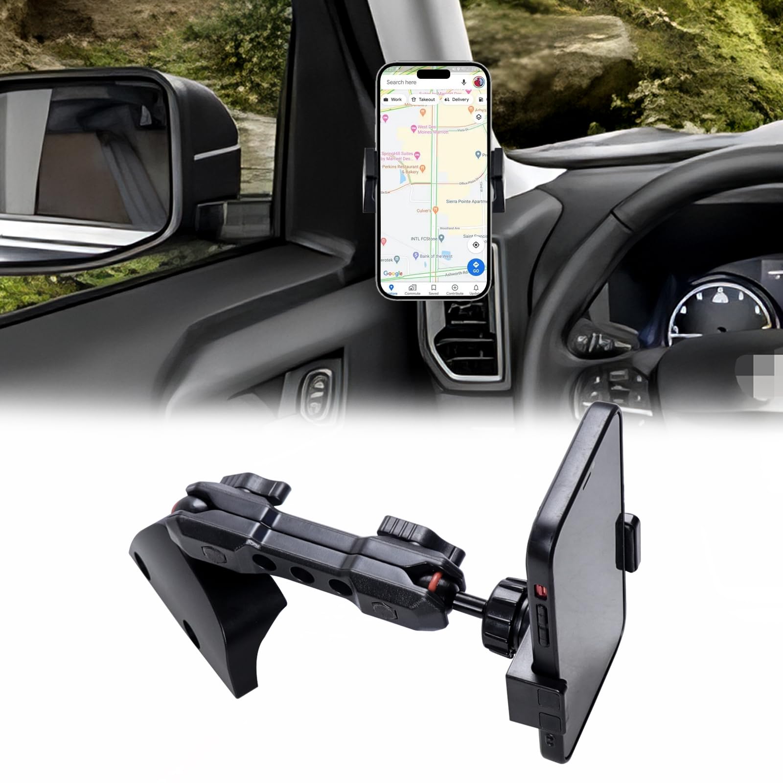 Ford Bronco Phone Mount Dash Phone Mount Holder For 2021 2022 2023 2024 ...