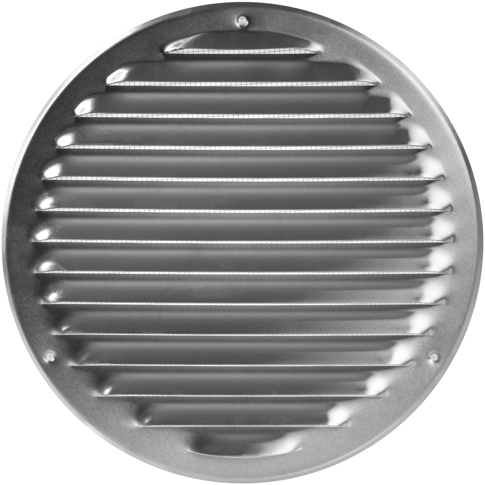 Vent Systems 8" Aluminum Soffit Vent Cover - Round Air Vent Louver ...