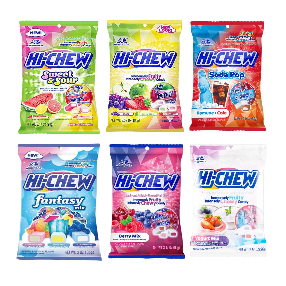 Mua Hi Chew Candy Variety Pack - 6 Different Flavors, Japanese Chewy ...