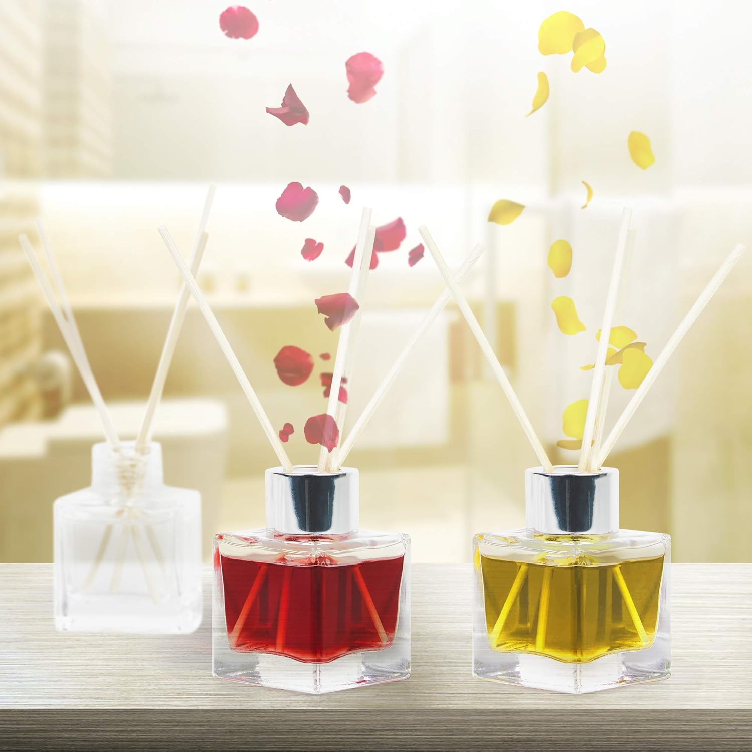 Pack of 10 Diffuser Bottles Glass Reed Fragrance Containers Inc Free ...