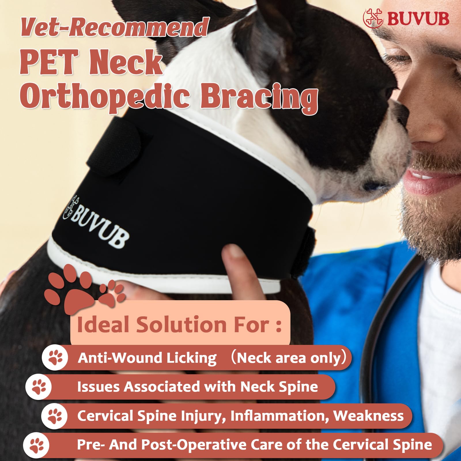 Mua BUVUB Dog Neck Brace Supports Pet's Necks with Cervical Vertebral ...