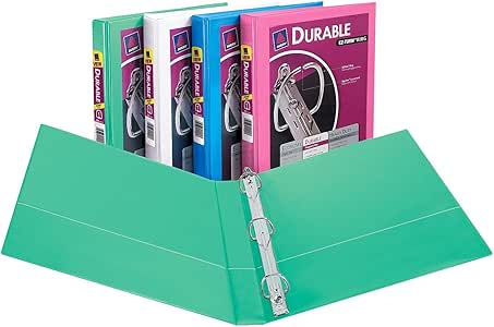 Amazon.com : Avery 1" Clear View 3 Ring Binder, 8.5" x 11" - Multicolor ...