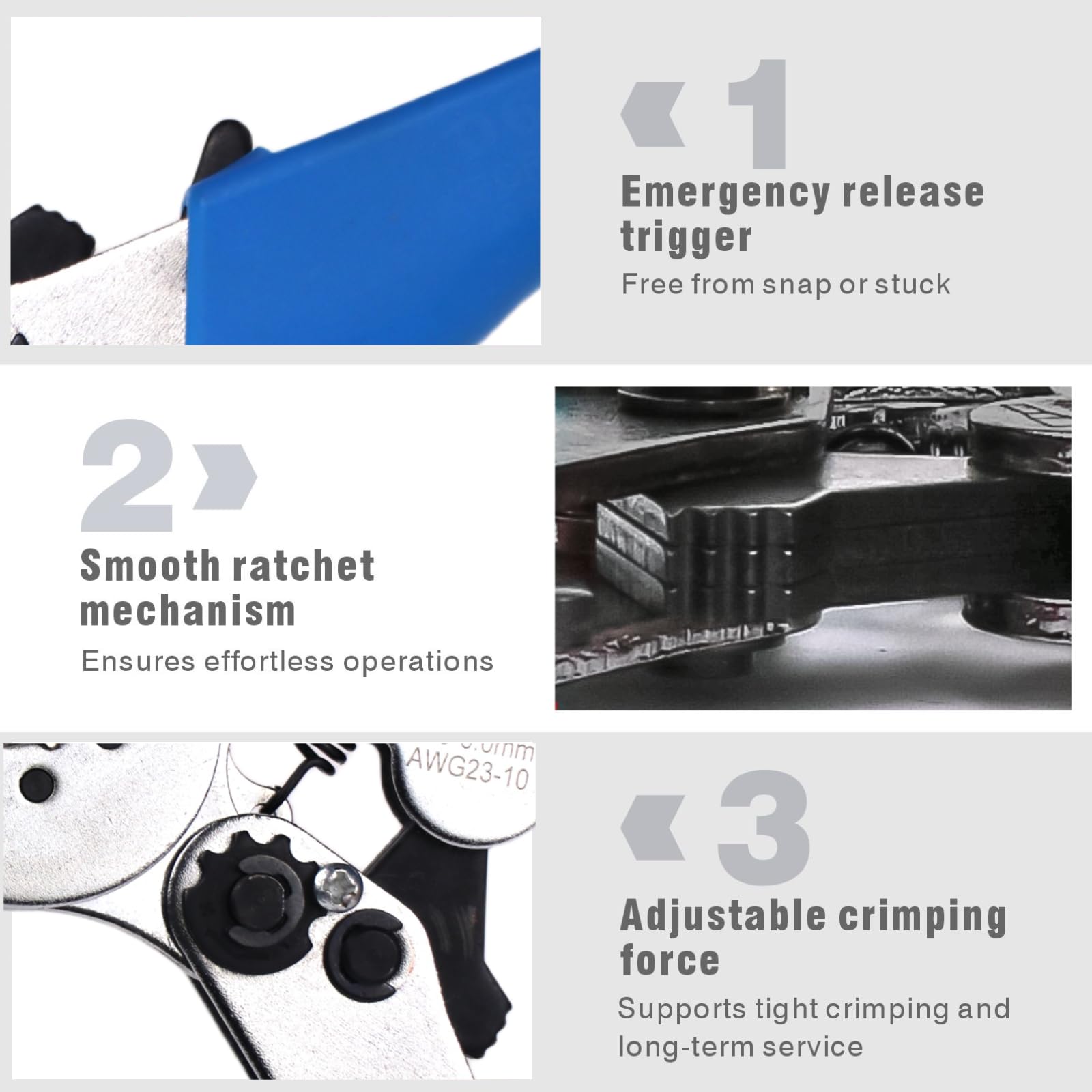 Mua WEKESIGO Wire Ferrule Crimping Tool, Hexagonal Crimp Profile, Self ...