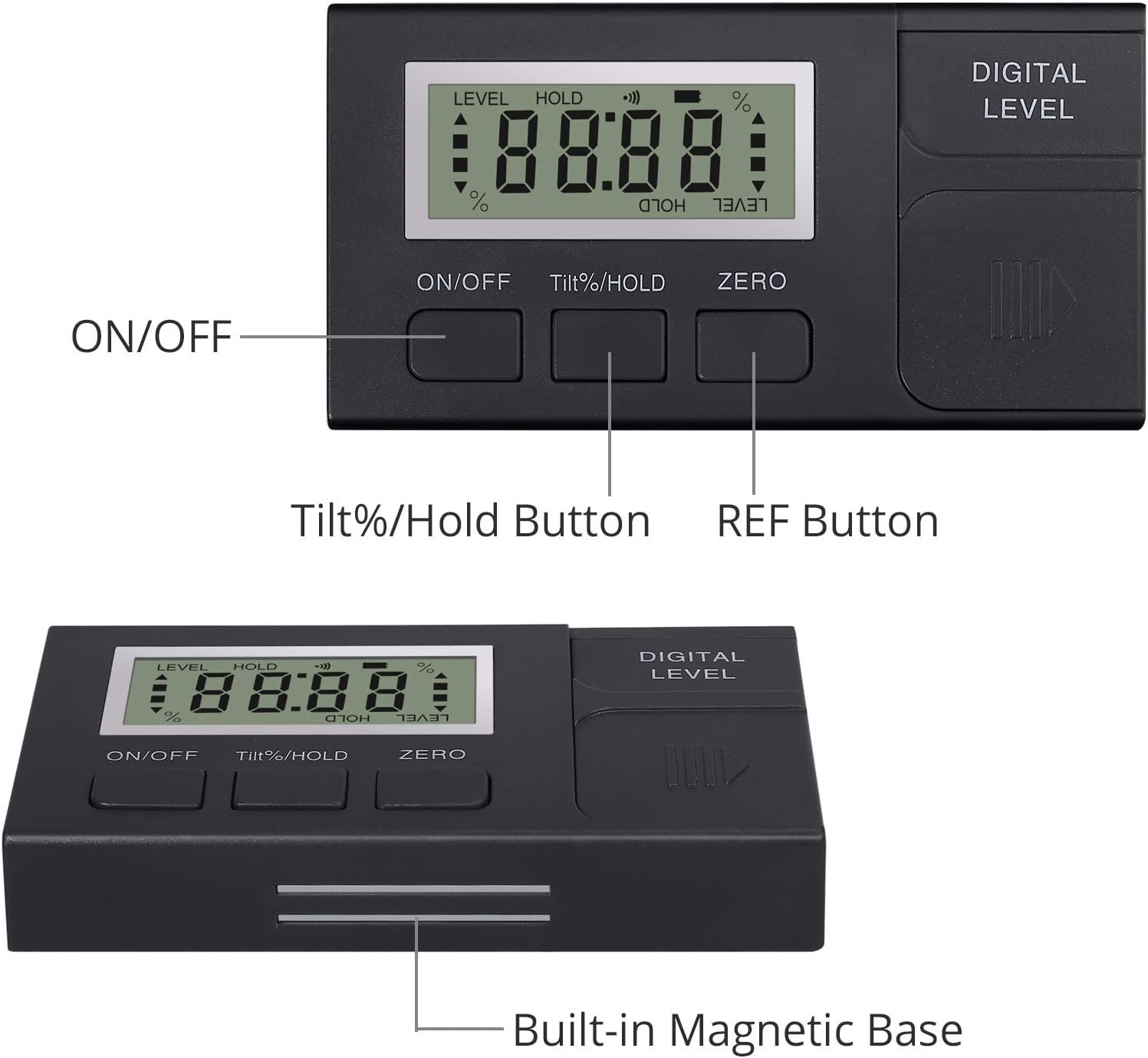 Neoteck Digital Angle Finder Portable Digital Level Box with Magnetic ...