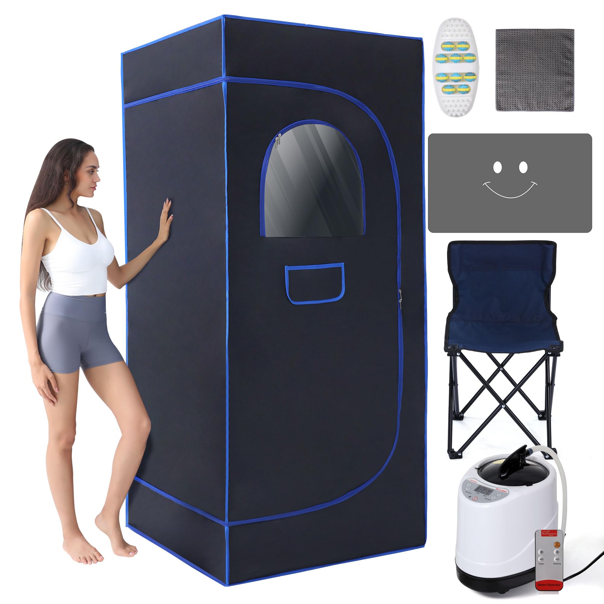 ecoboom Portable Sauna Box for Home Steam Sauna Home Sauna Tent Sauna ...
