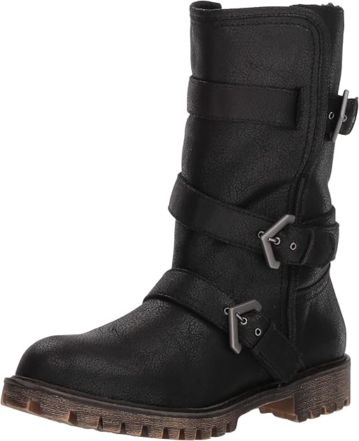 Roxy Rebel - Botas para Mujer con múltiples Correas, Negro, 9.5 US ...