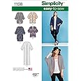 Amazon.com: Simplicity US1108A Misses' Kimono and Cardigan Sewing ...