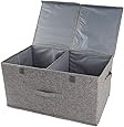 Storage Boxes with Lids,Cube Storage Box with Handles,Cotton Fabric ...