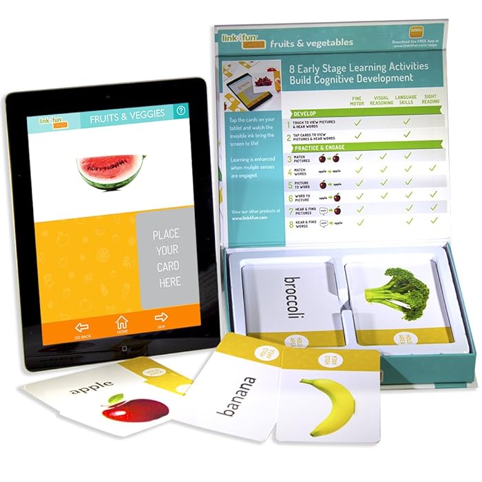 Buy Stages Learning Materials Link4Fun Fruits & Vegetables Flashcards ...
