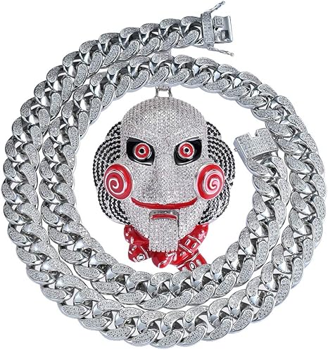 MoCa Jewelry Hip Hop Iced Out Bling 6ix9ine Chain Clown 69 Tekashi69 ...