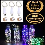 LED Cork Flasche Lichterkett, USB Powered Akku, 1.9 m 20 LEDs, Kupfer ...