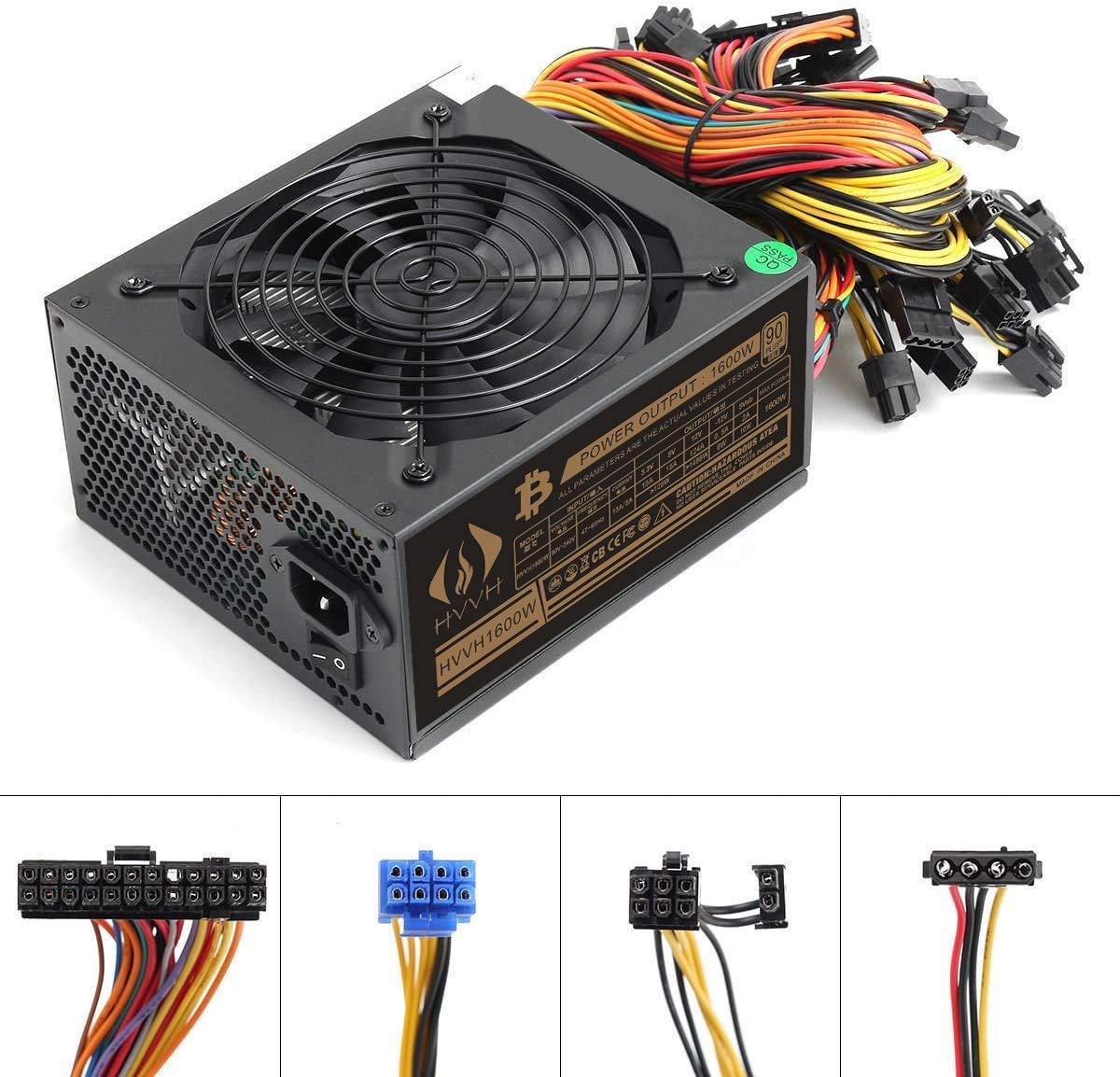 Mua 20+4 Pin Silent Noise Reduction Miner/PC GPU ATX 1600W Power Supply ...