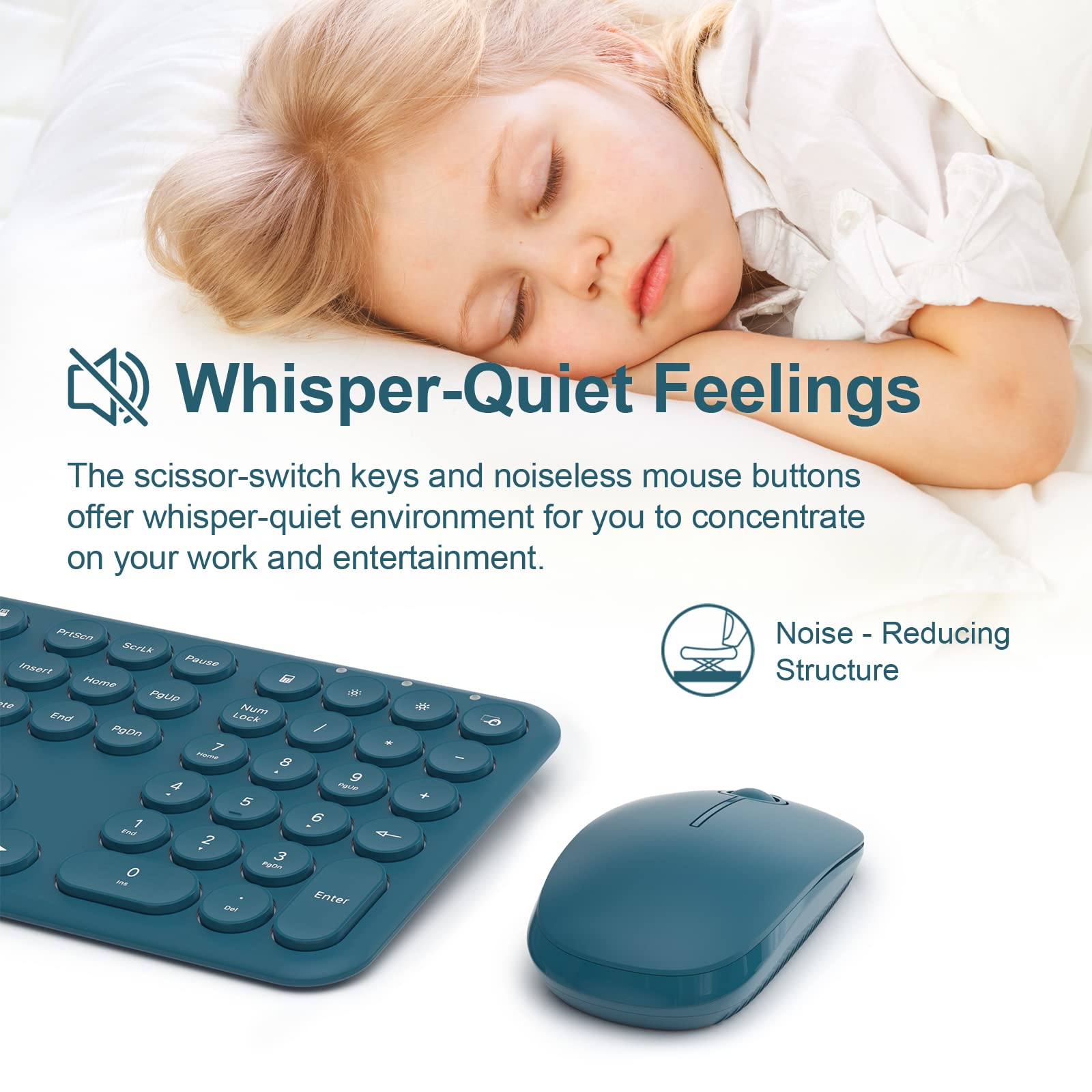 Mua Mobifice Cute Keyboard and Mouse Wireless for PC Computer/Laptop ...