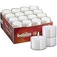 Amazon.com: BOLSIUS 48 Unscented Tea Lights in Clear Cups - 8 Burn ...