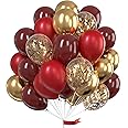 Amazon.com: PartyWoo Red and Gold Balloons, 100 pcs 12 Inch Pack of ...