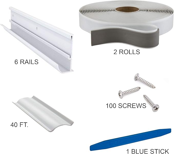 Amazon.com: RecPro RV Rain Gutter Trim | Black or White Color Trim ...