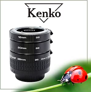 Amazon.com : Kenko Extension Tube Set DG Nikon Spacer Ring Set – Black ...
