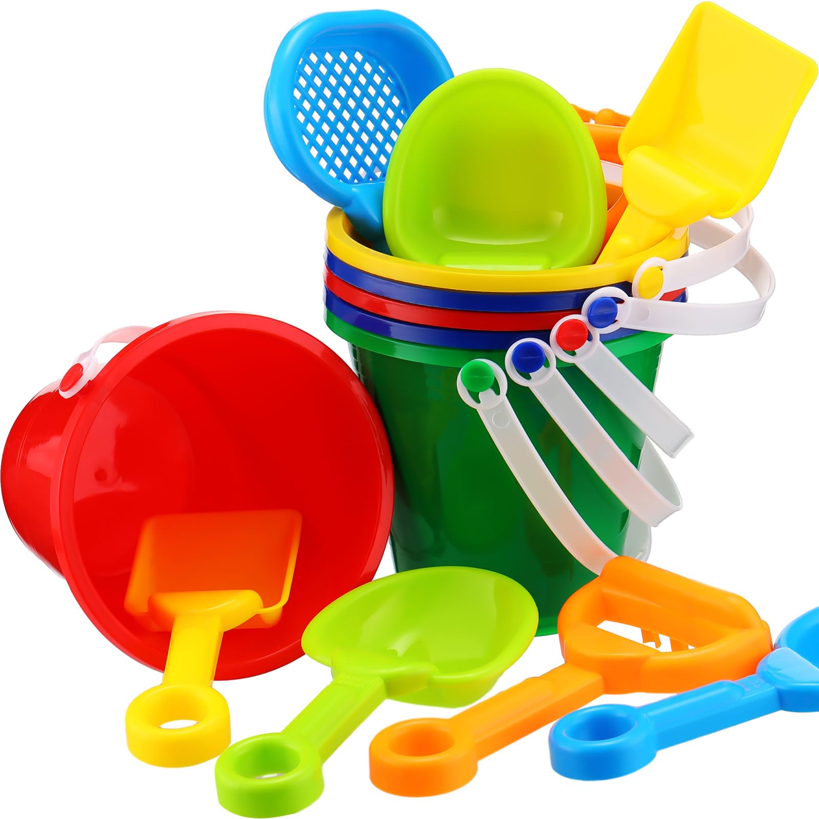 Didaey 30 Pcs Mini Beach Playsets Inculde 6 Pcs 5'' Mini Sand Buckets ...