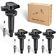 Amazon.com: 4pcs Ignition Coil & Spark Plug Compatible with Toyota Corolla Matrix Pontiac Vibe 1 ...
