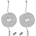 2 Pack Pull Chain String Extension with Connector for Ceiling Fan Light ...