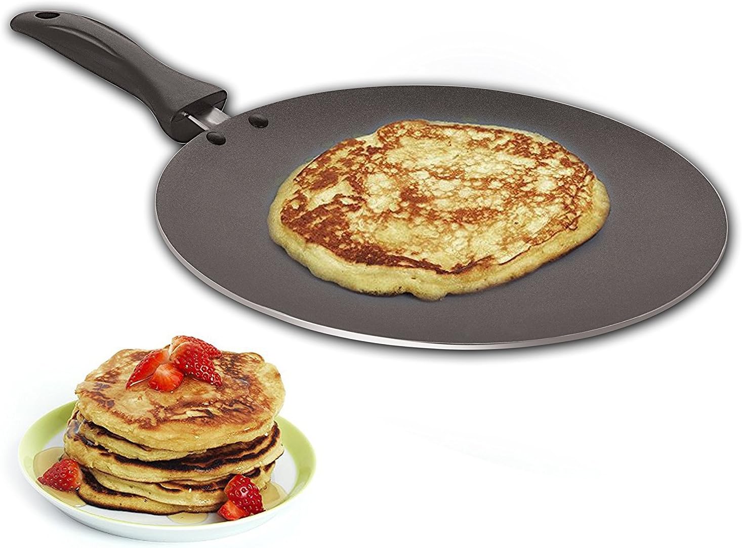 Amazon.com: Aluminium Chapati Pan Cookware Kitchen Tava (2.6mm) Ideal ...