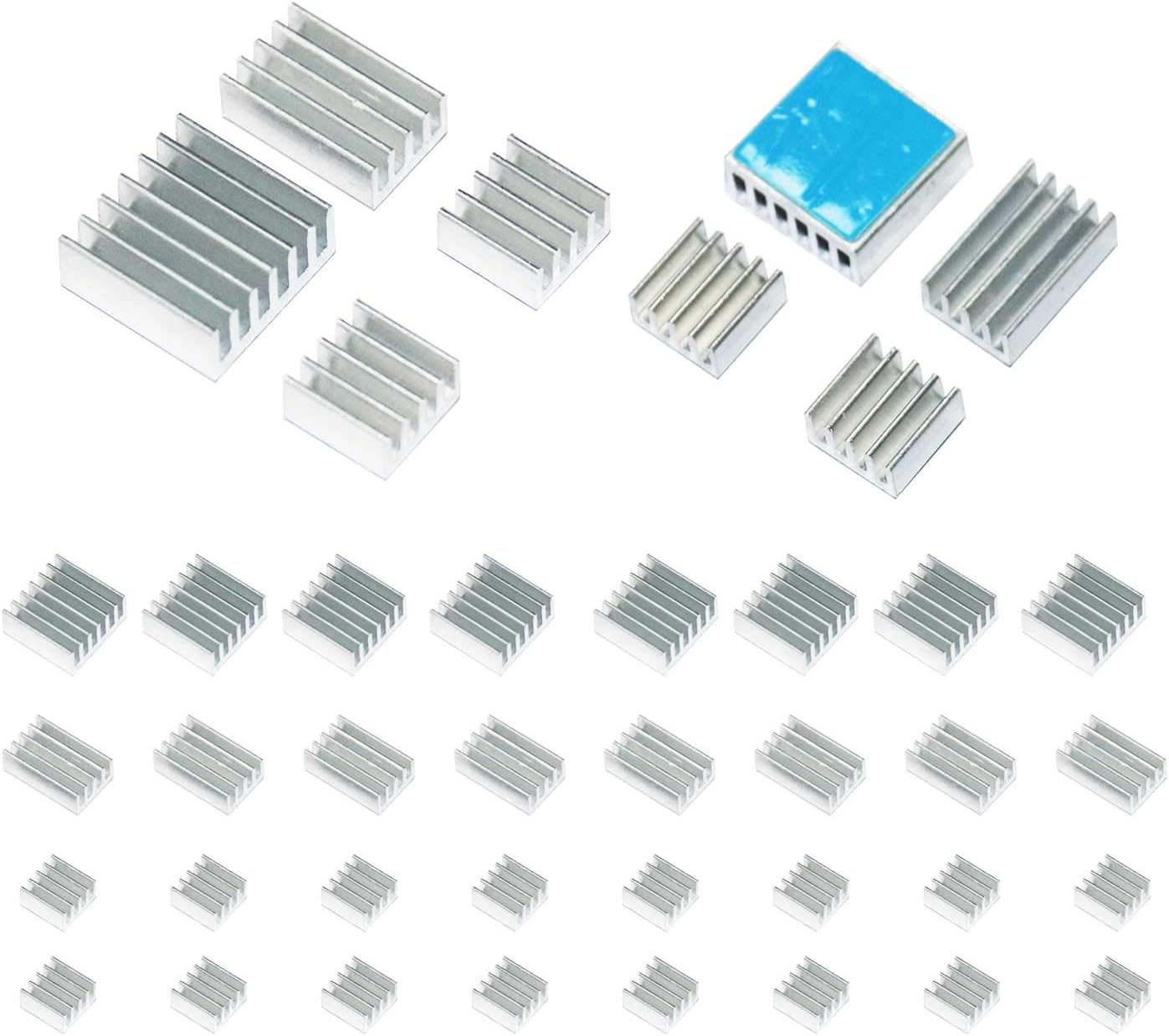Amazon.com: Smalloo 40 PCS Aluminum Heatsinks Kit with Thermal ...