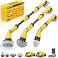 Amazon.com: 2 Battery Electric Spin Scrubber, 1000RPM Cordless Cleaning ...