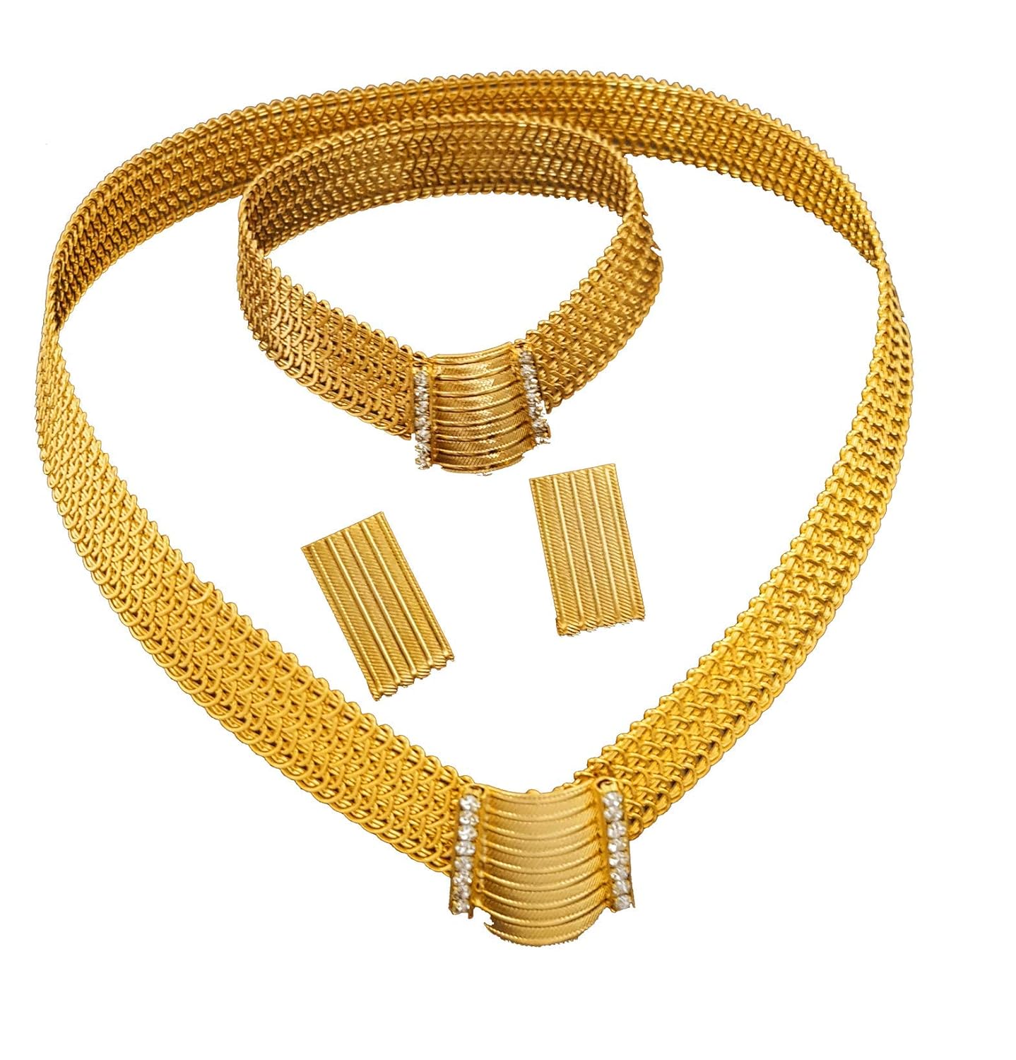 Modeschmuck Trabzon Set Taki Altin Kaplama Gold 24 Karat vergoldet ...