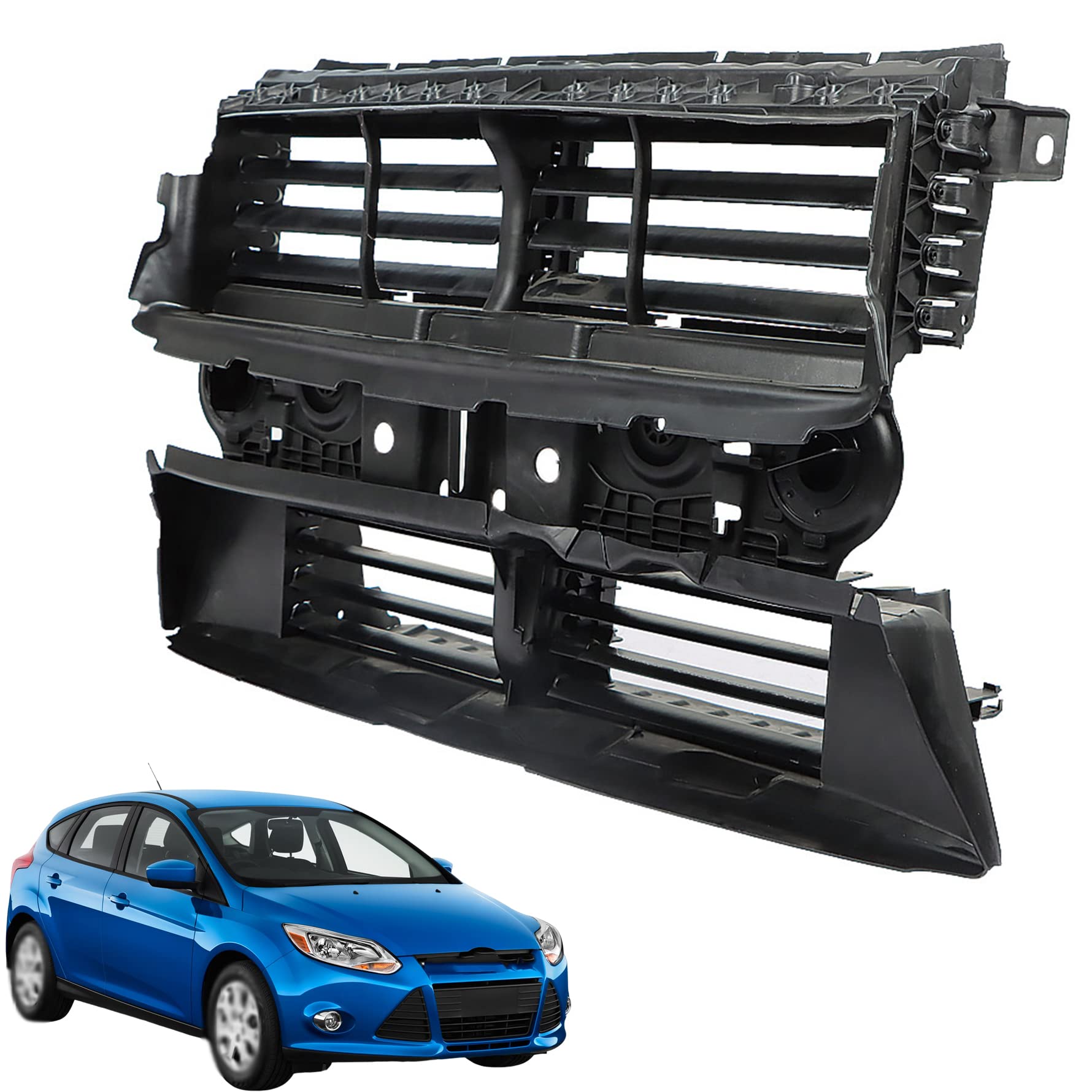 munirater Radiator Shutter Assembly Active Grille Shutter Replacement ...