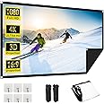 Amazon.com: 60 Inch Projector Screen, OKEDUO 4K 16:9 HD Portable ...