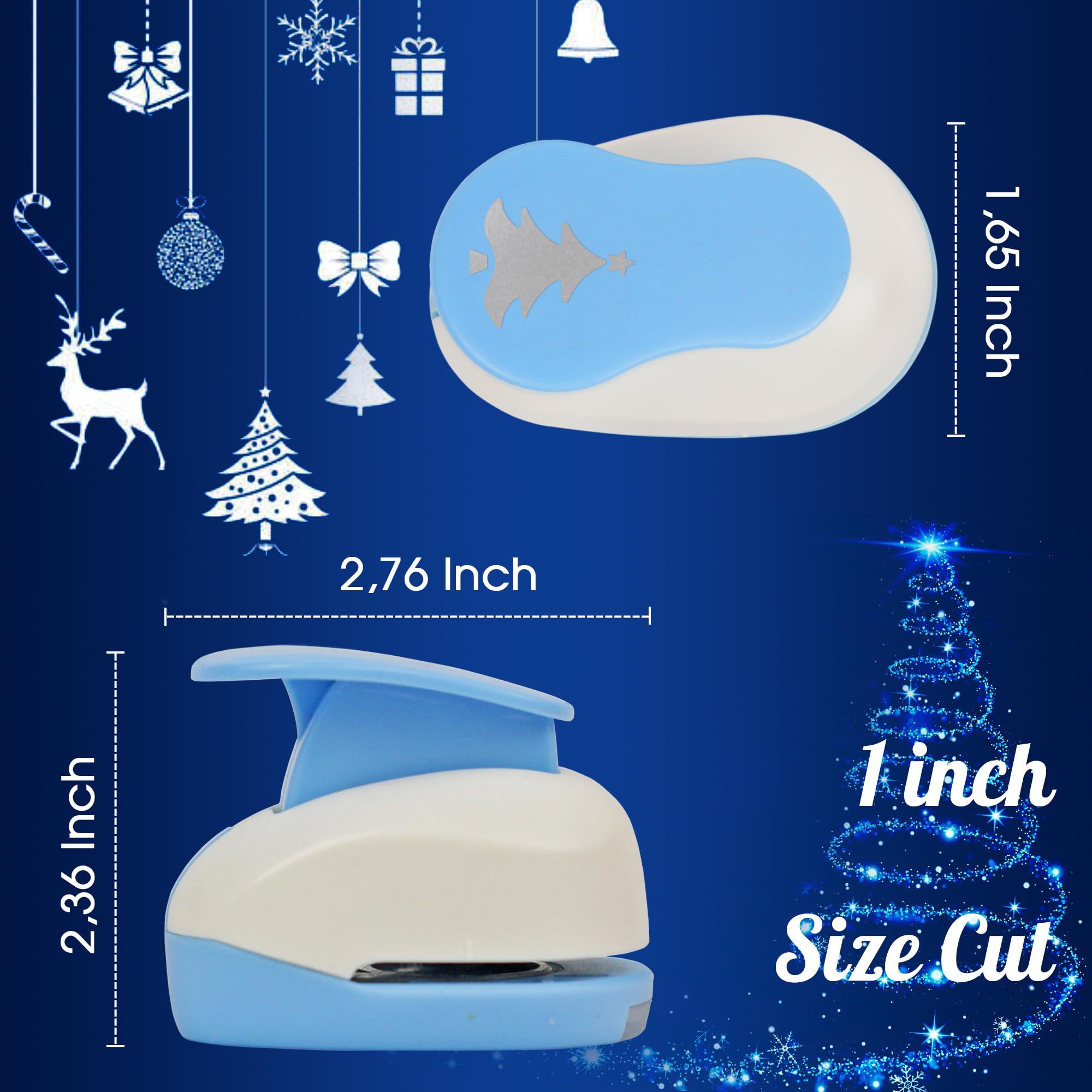 Mua Christmas Tree Punch for Craft 1-Inch, Paper Punch Pine Tree for ...