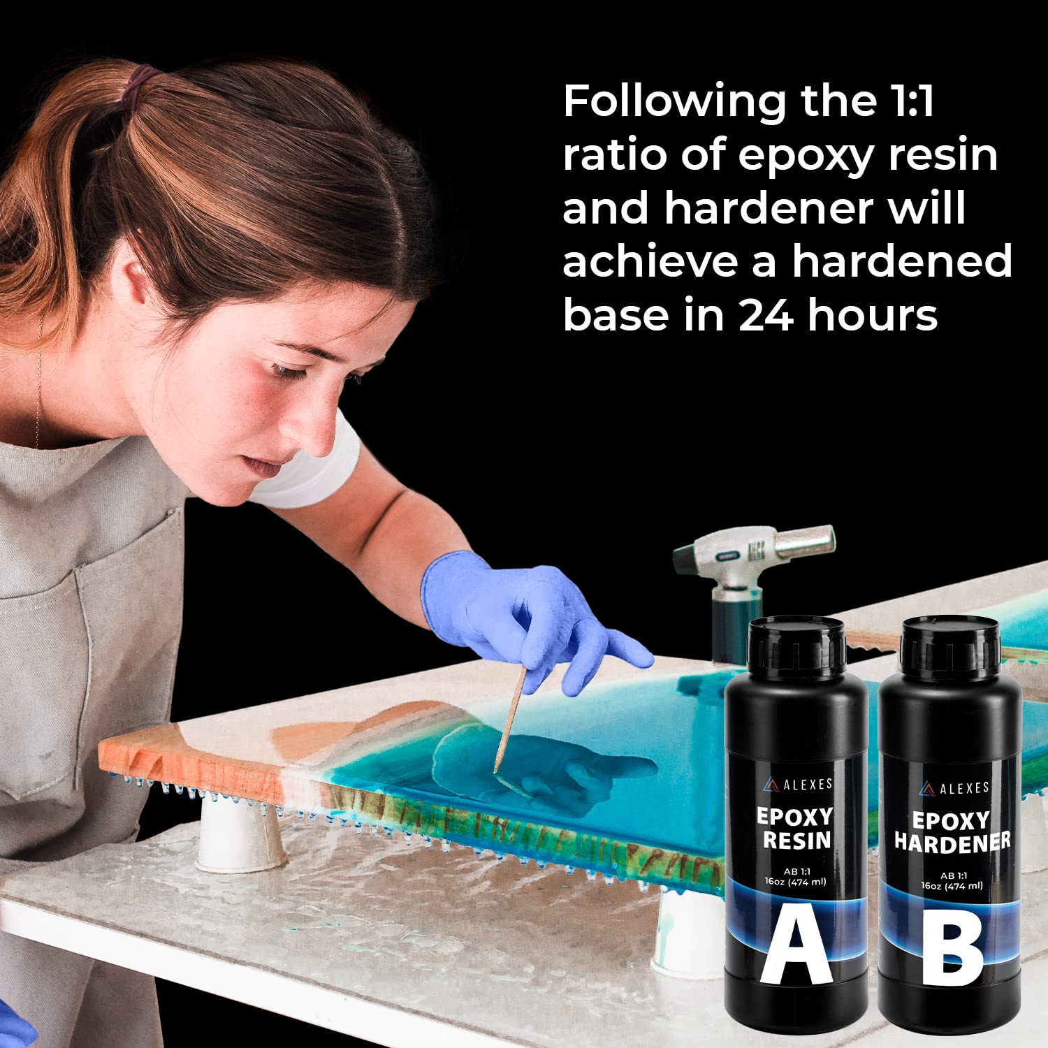 Mua 32 OZ Crystal Clear Epoxy Resin Kit – Non Yellowing Epoxy Resin – Clear Casting Resin Epoxy ...