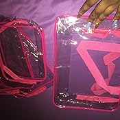 Amazon.com : Hotop 4 Pieces Clear Make-up Bags Travel Toiletry Bag Organizers for Traveling ...