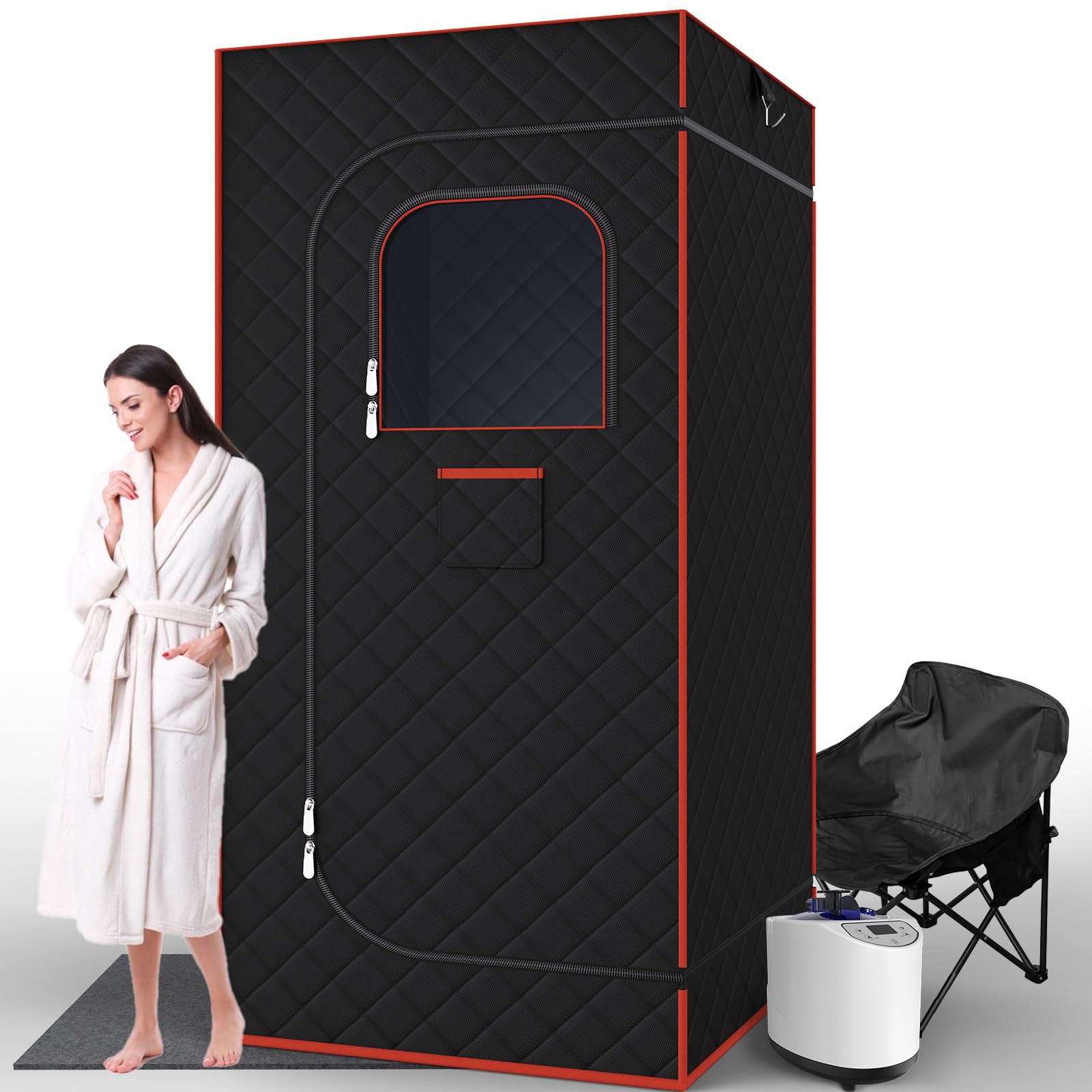 DECOKTOOL Portable Sauna for Home, Infrared Sauna Box Sauna Tent with ...
