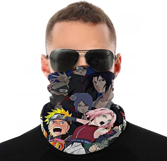 Amazon.com: Uzumaki Naruto Face Mask Half Sun Dust Protection,Reusable ...